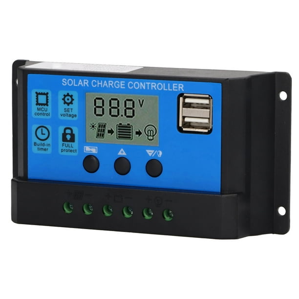Solar Charge Controller,12V 24V Solar Panel Solar Panel Controller LCD ...