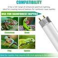 NEPTONION T8 Fluorescent 18" UVB Bulb,5.0 Reptile Light, 15 Watts ...
