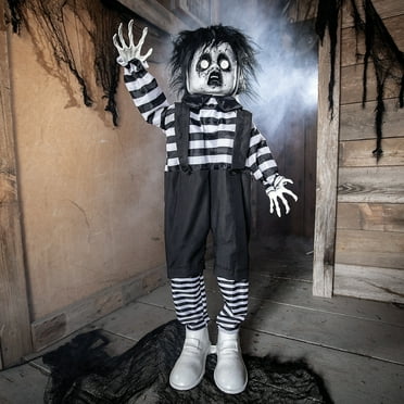 Sunstar Halloween Animated Skeleton Flying Reaper Decoration, Scary ...