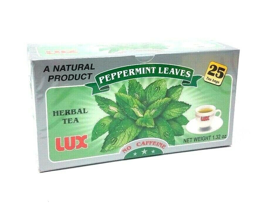 Lux Herbal Tea, Peppermint Leaves No Caffeine 25 teabags - Walmart.com