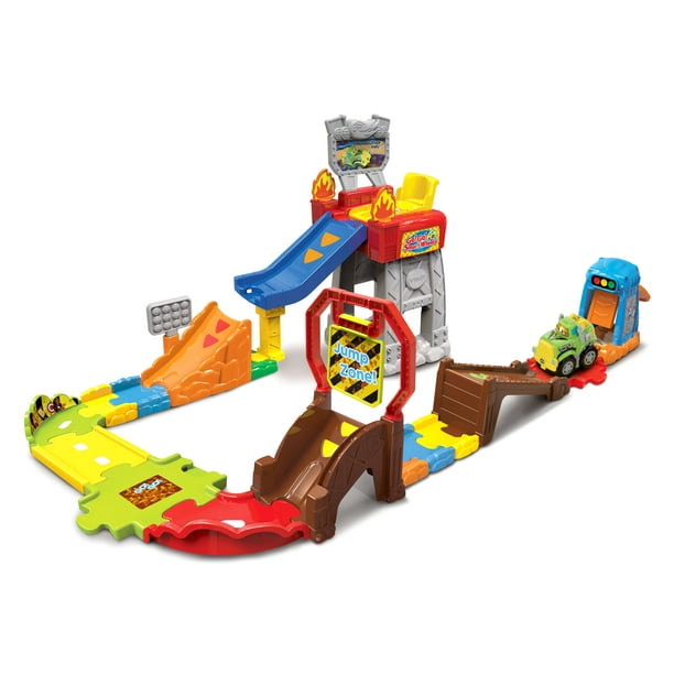 VTech Press and Race Monster Truck Rally Playset with Toy Vehicle ...