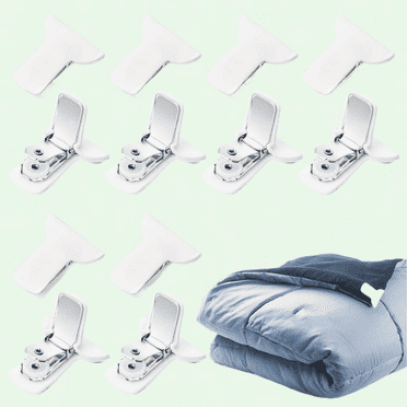Hold On! Easy Attach Duvet Comforter Clips, Set of 4, Undetectable ...