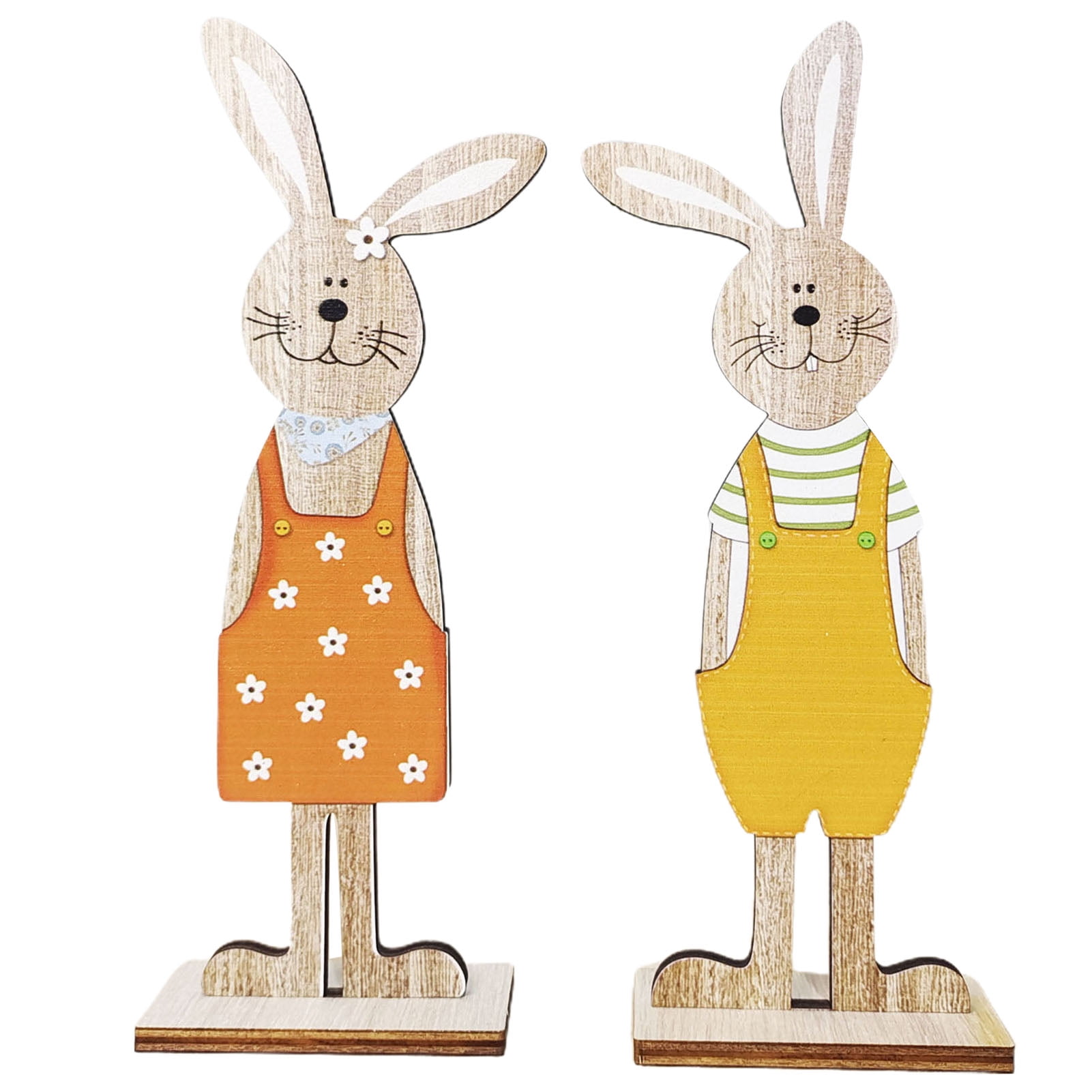Yesbay 2Pcs/Set Handmade Festive Touch Desk Stake Decor Wood Lovely ...