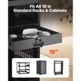 2U Rack Mount Drawer 50 lbs Load Bearing Lockable Server Cabinet ...