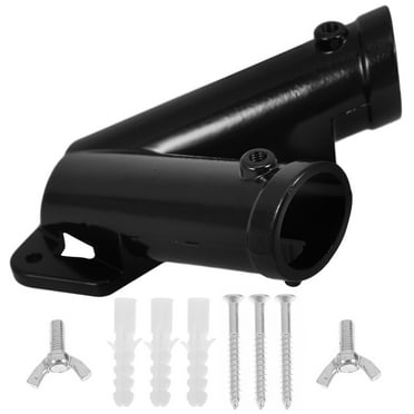 Anley Flag Pole Mounting Bracket at 45 Degree Angle Aluminum 1.25" Diameter (Black) - Walmart.com