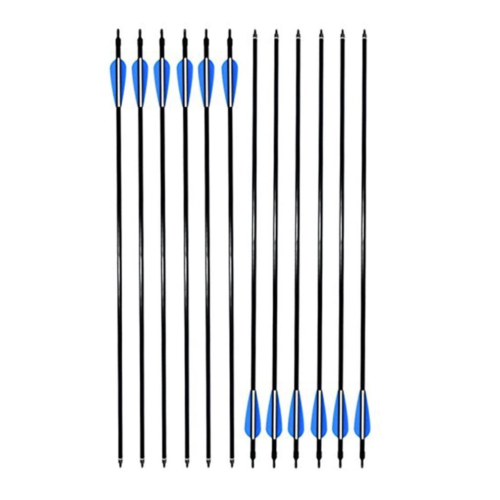 New Arrival 12pcs 8mm Fiberglass Arrow Arrowhead Spine 550 For Archery ...