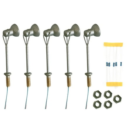 MYG 5 x OO / HO Scale LED Spotlight Model Limelight Projector Street ...