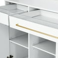 63x74.8" Kitchen Buffet, 6 Adjustable Shelves, Towel Rack - Keep ...