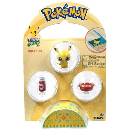 Pokemon Petite Pals Pikachu Mini Figure 3-Pack [Version 2] - Walmart.com