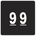 Smead 67429 Single Digit End Tab Labels, Number 9, White-on-Black, 250 ...