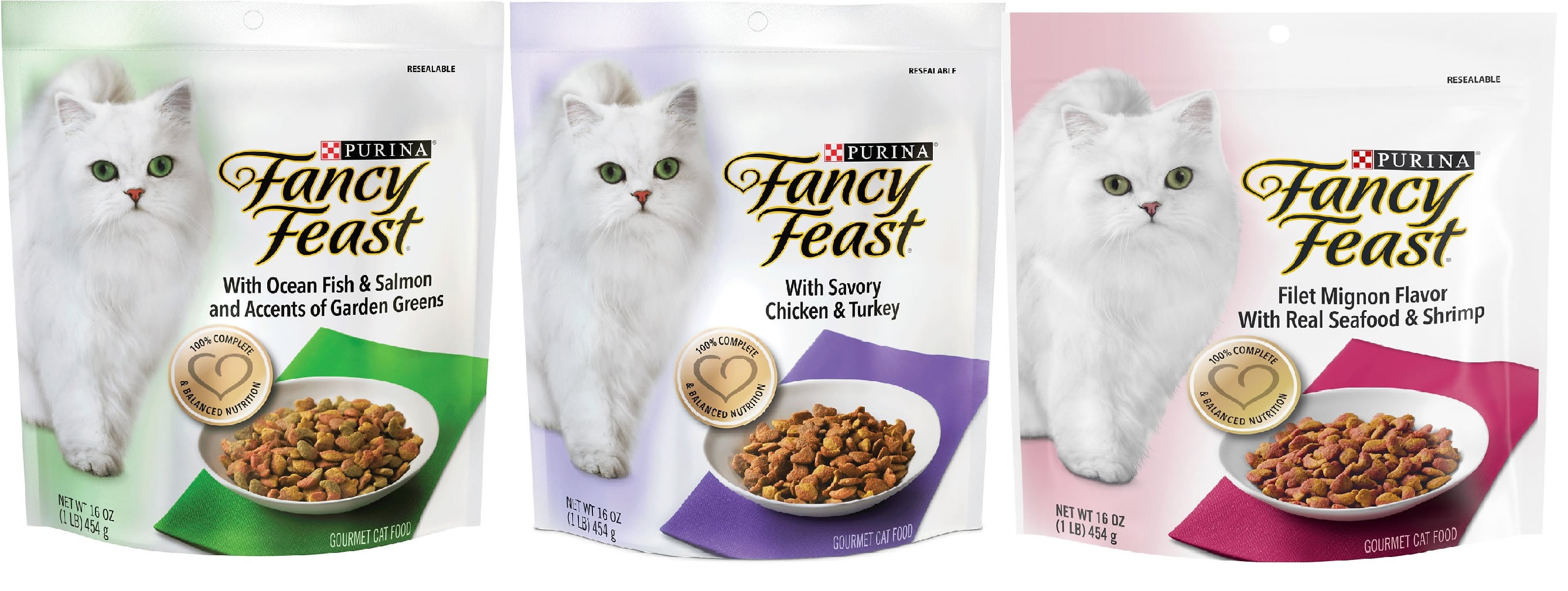 Purina Fancy Feast Gourmet Cat Food (3) Flavor Variety ( Filet Mignon ...