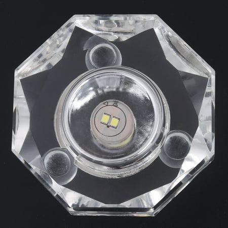 Sonew Transparent LED Lamp White Light Crystal Glass Display Base Stand ...