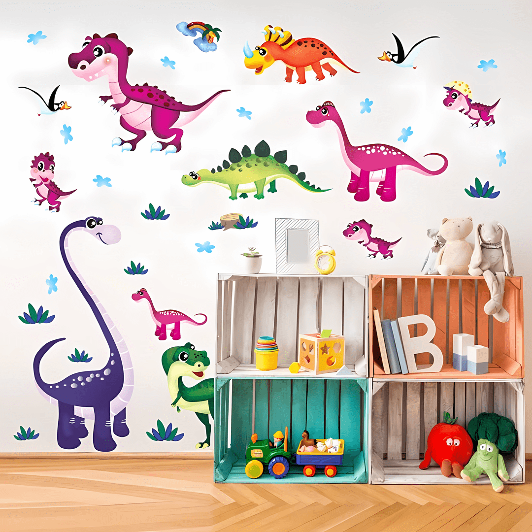Vinil Decorativos Infantiles Dinosaurios Para Niños H&Jess Vinil ...