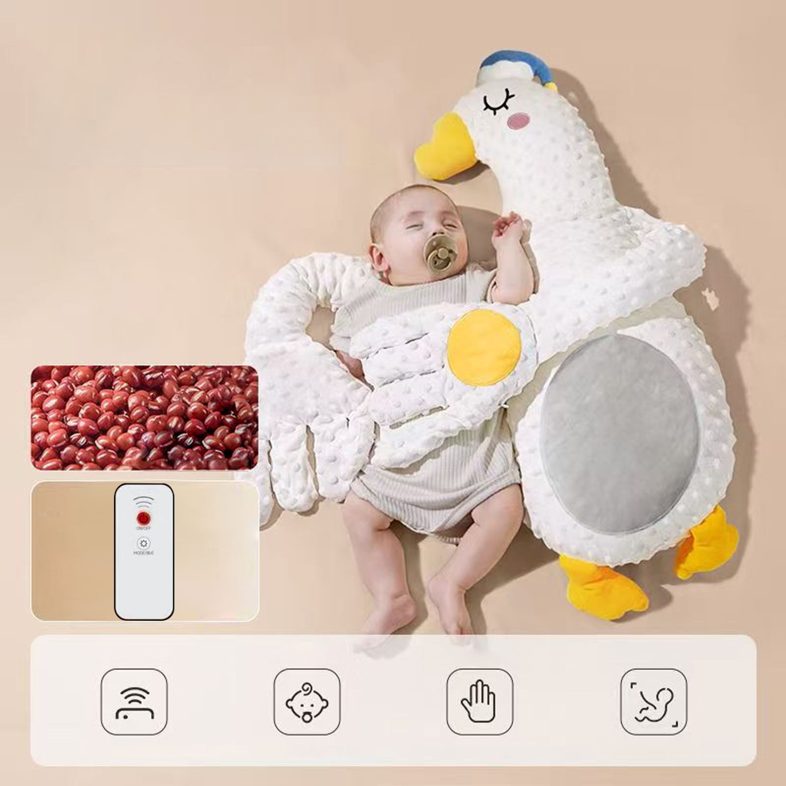 Almohada 1 almohada relajante para bebés con reflejo de sobresalto, con ...