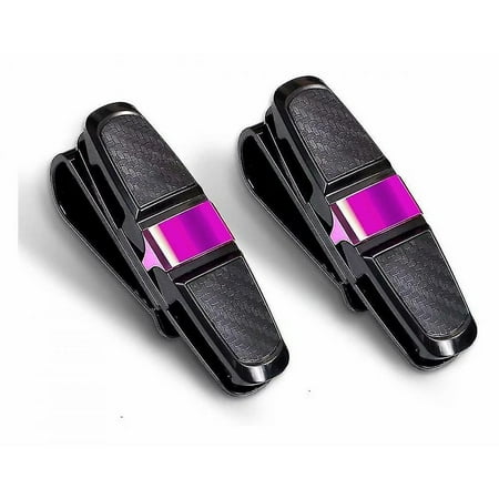 Glasses Holder For Car Sun Visor, 2 Pack Double-ended 180 Degree ...