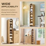 SinCiDo Narrow Arched Bookcase 8-Tier Open Shelf MDF - Walmart.com