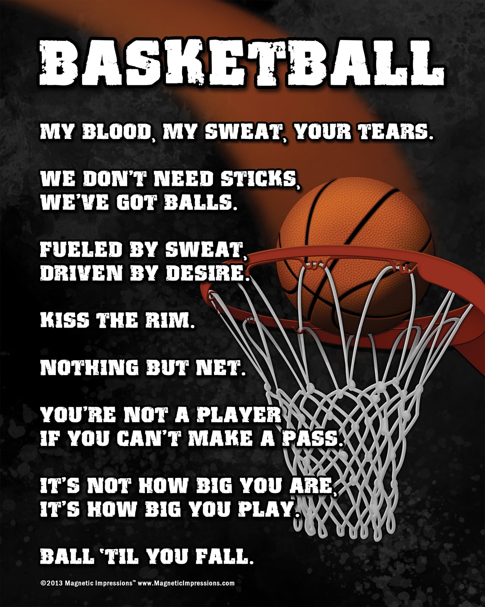 Shoot For The Moon Basketball Poster DIGITAL Basketball Motivational ...