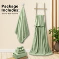 Anray Home Bath Towel Set 4 Pack Microfiber Bathroom Towel Plush Bath ...