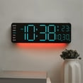 Contemporary Wall Mounted Digital Clock Automatic Brightness Control ...