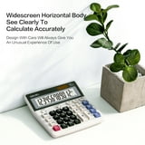 Deli Desktop Calculator 12-Digit Battery & Solar Large LCD - Walmart.com
