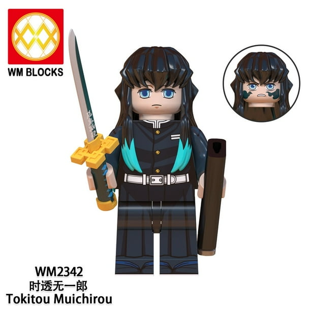 Anime Demon Slayer Tanjirou Nezuko Zenitsu Inosuke Figura Lego Bloques ...