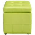 Modway Volt Leatherette Storage Ottoman, Multiple Colors - Walmart.com