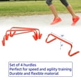 Flat Speed & Agility Training Hurdles (Set of 4, Orange) - Walmart.com