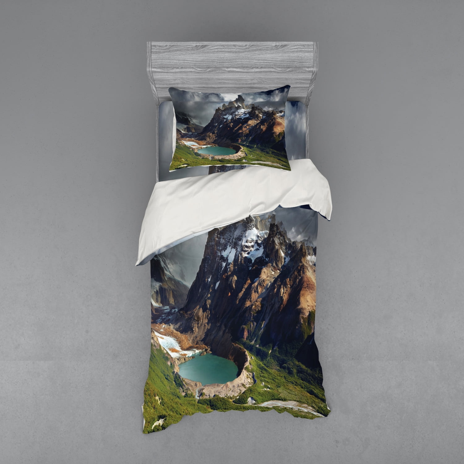 Ambesonne Landscape Bedding Set 3 Pcs, Park in Argentina, Twin XL ...