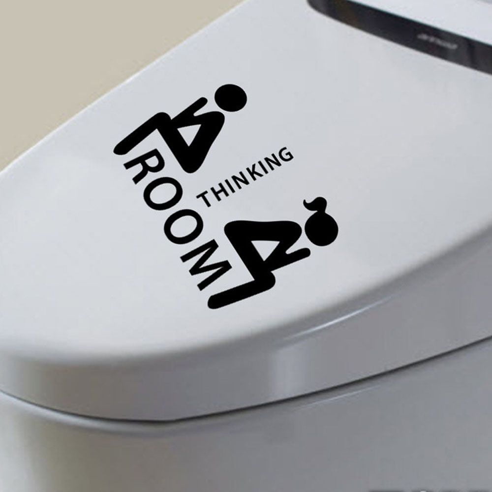 Decoration Mural Vinyl DIY Toilet Stickers Mark Stickers Home Decor ...