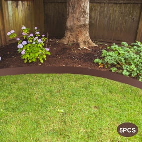 Landscape Edging 8in* 40in Black Bendable Steel Lawn Garden Outdoor ...