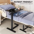 26"x19" Spring Laptop Desk with Wheels, Portable Sit-Stand Mobile ...