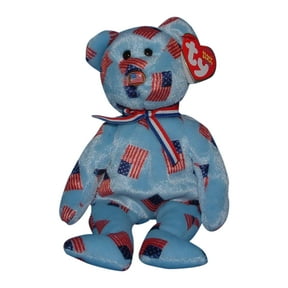 Ty Beanie Babies Sam the Bear Blue Patriotic Plush 2003 - Walmart.com