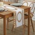 Greek Ethnic Circle Geometric Luxury Table Runner for Wedding Birthday ...
