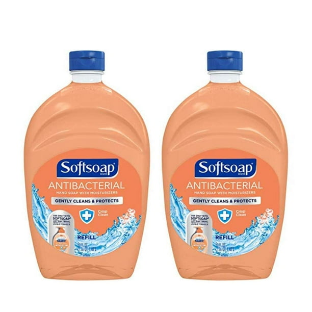Softsoap Antibacterial Liquid Hand Soap Refill, Crisp Clean, 50 Oz ...