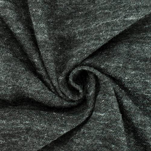 Gray Melange Quilted Knit Euro Knits