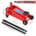 3 Ton Floor Jack with Fast Lift, Heavy Duty Hydraulic Car Jack 6600 lbs ...