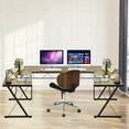Gymax 59'' L-Shaped Corner Desk Home Office Computer Table Study ...