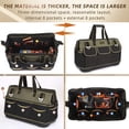 15-inch Wide Mouth Tool Bag with Water Proof Molded Base，Wide Mouth ...