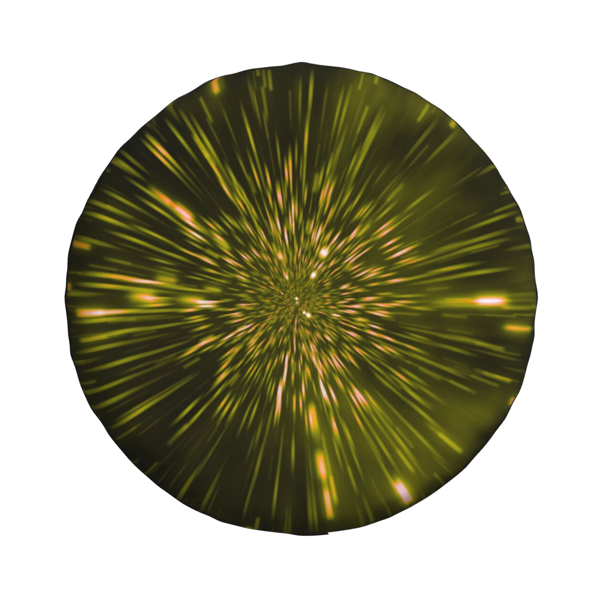 15'' Green Stars Universe Space Tire Cover, Universal Spare Wheel ...
