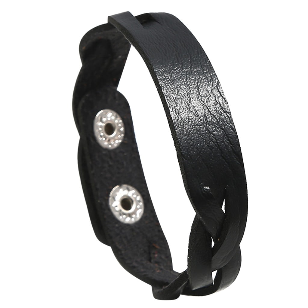 Click here for Egnmcr Bracelets For Women Ladies Knit Leather Bra... prices