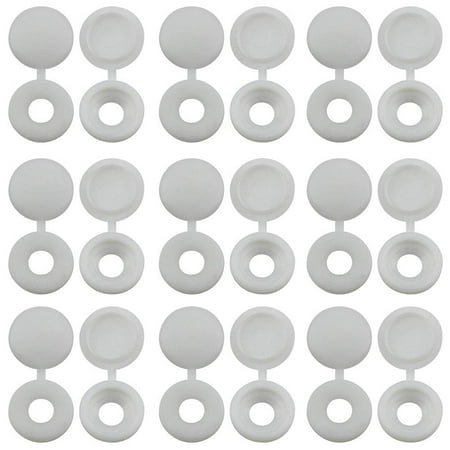 200 Pieces Plastic Screw Caps Fold Screw Snap Covers Nylon Screw Cap ...