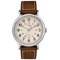 Timex - Timex Men's Weekender 40mm Brown/Cream Leather Strap Watch ...