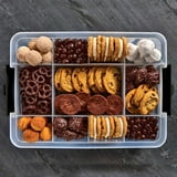 Farberware Build-a-Board Snackle Box with Locking Plastic Cutting Board ...