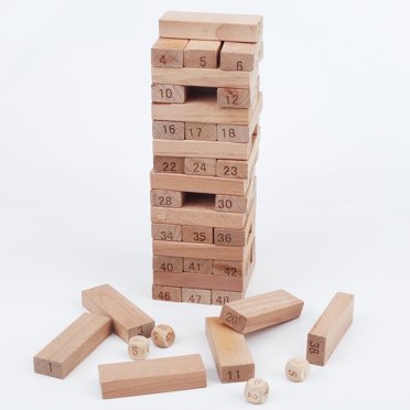 Jenga Giant Genuine Hardwood Stacking Game - Walmart.com