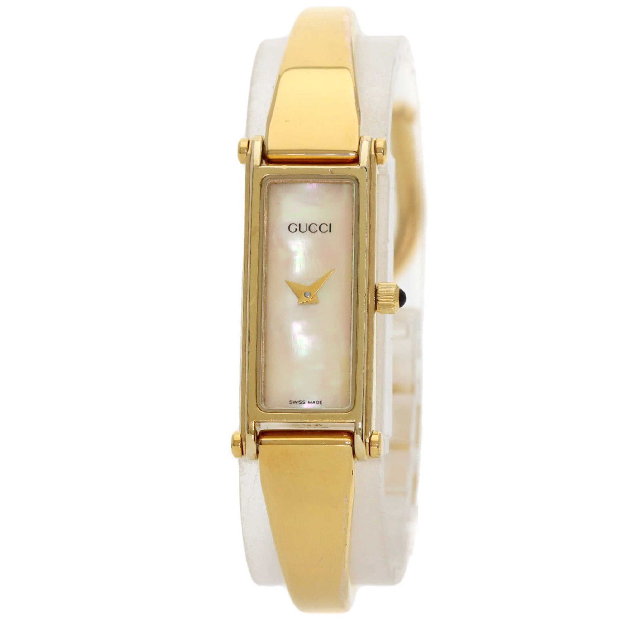 Pre-Owned Gucci Square Face Bangle Watch GP Ladies GUCCI (Good ...