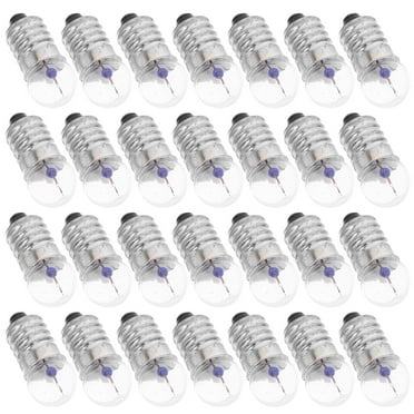 Zhenhe10-Pack E10 Mini Light Bulbs Screw Base Indicator Light ...