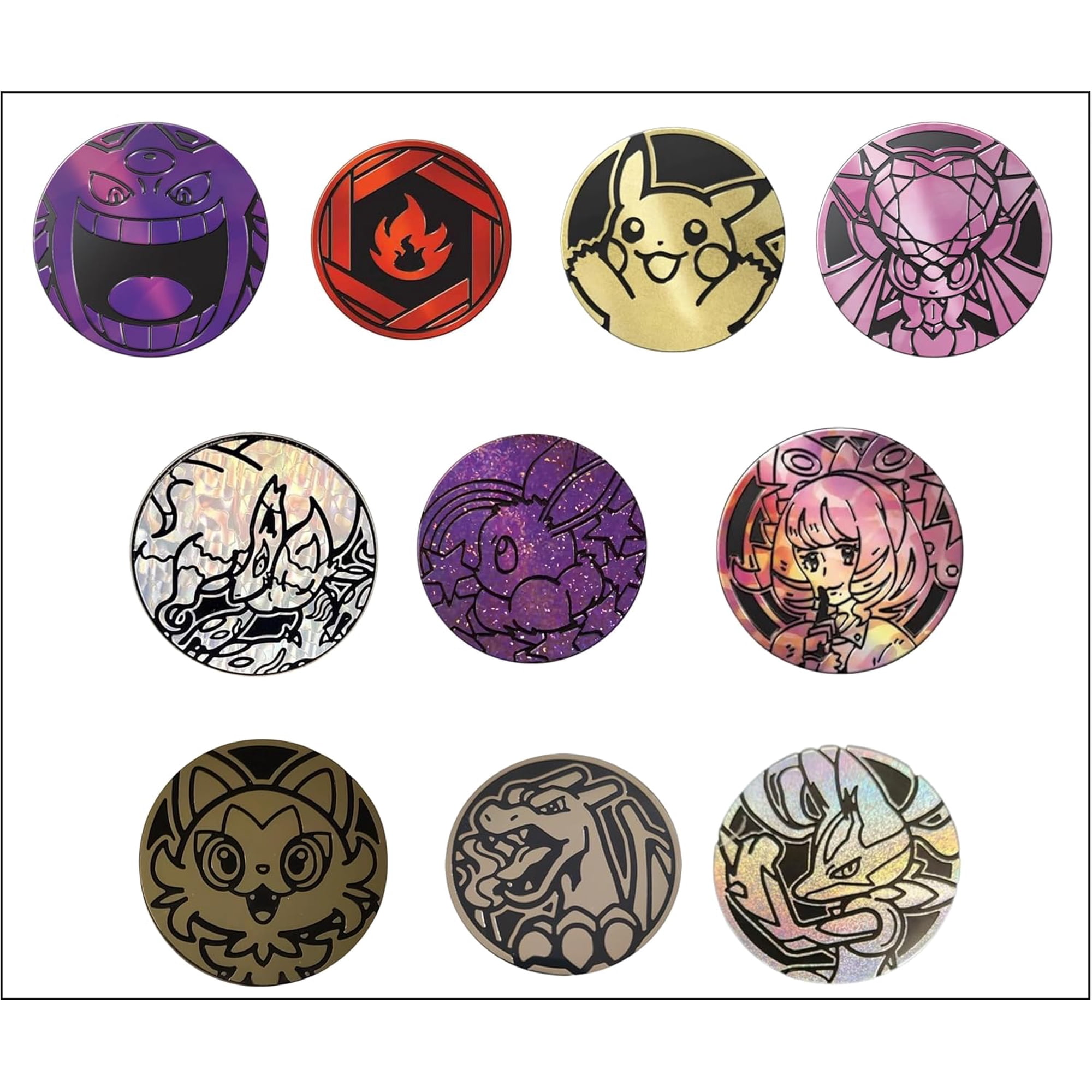 Click here for Pokémon Tcg 10 Piece Gaming Coins  No Duplicates prices