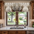 Boho Floral Valances for Windows, Vintage Dried Flowers Milk Jugs Wood ...