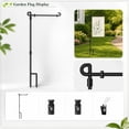 2026 Upgrated Flag Pole Stand for Garden Flags, Sturdy Yard Flag Holder ...