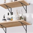 8 Pack L18 X H 12" Black Heavy Duty Shelf Brackets With Screws Metal ...